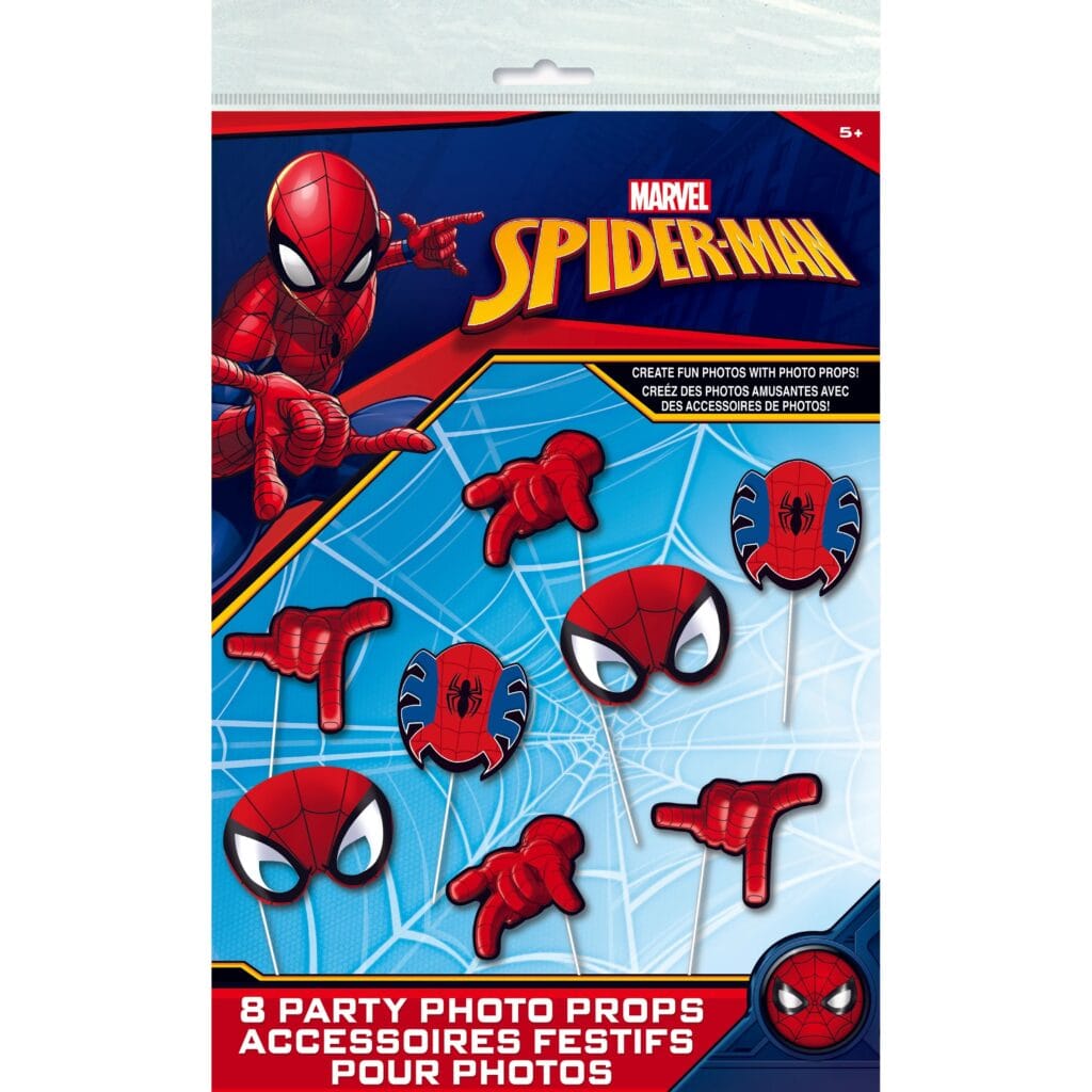 Spiderman Photo Props 8ct - Party Mart | Salem, Oregon